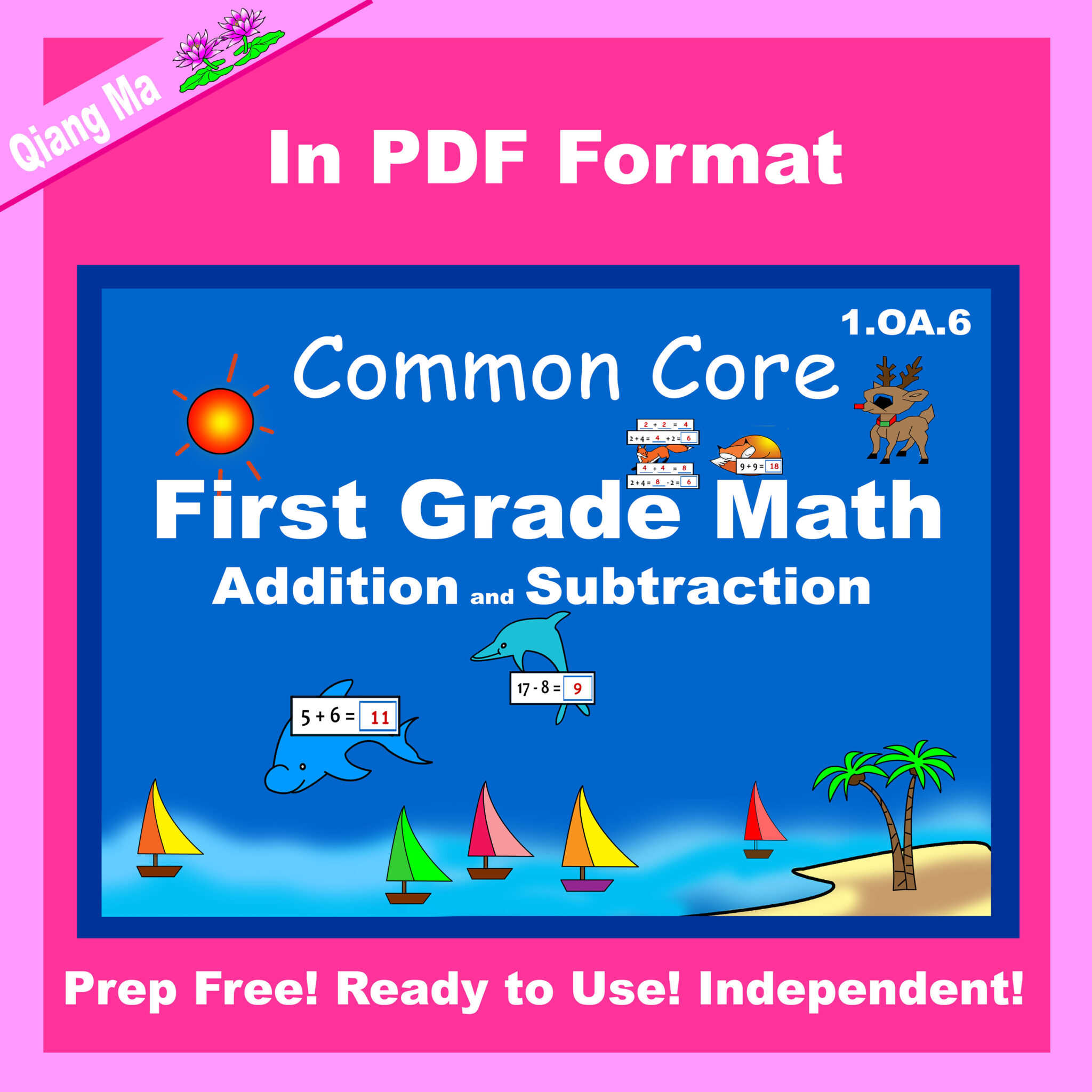 First Grade Math Add Subtract Bundle 1.OA.1-8 | Made By Teachers