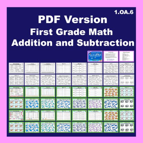 First Grade Math Addition Subtraction 1.OA.6 | Made By Teachers