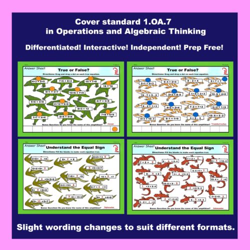 First Grade Math Equal Sign 1.OA.7 | Made By Teachers