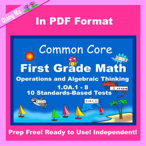 First Grade Math Add Subtract 1.OA Tests | Made By Teachers