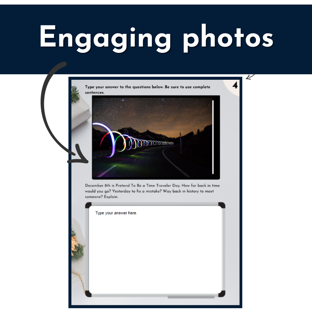 FREE ESL Bell Ringers/Journal Prompts w/Pictures | Made By Teachers