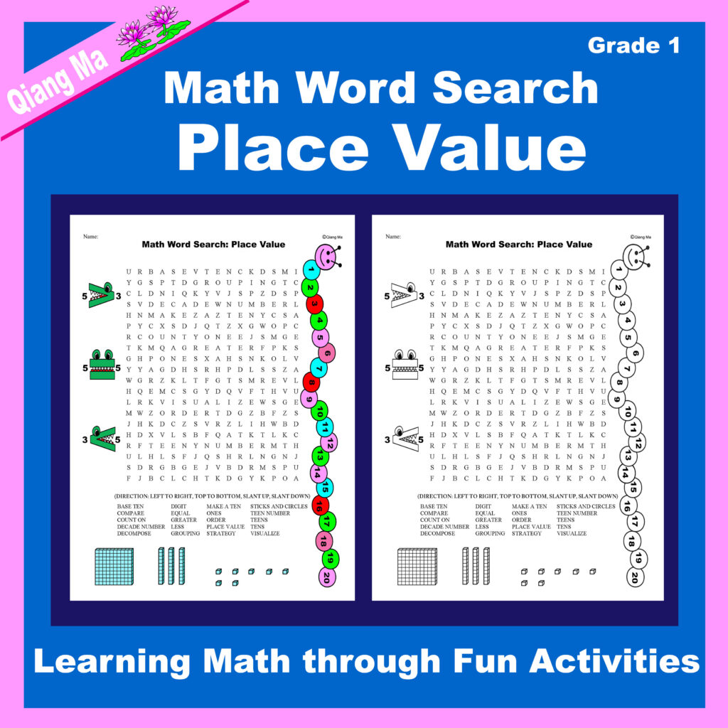 Math Word Search: Place Value (Gr 1) | Made By Teachers