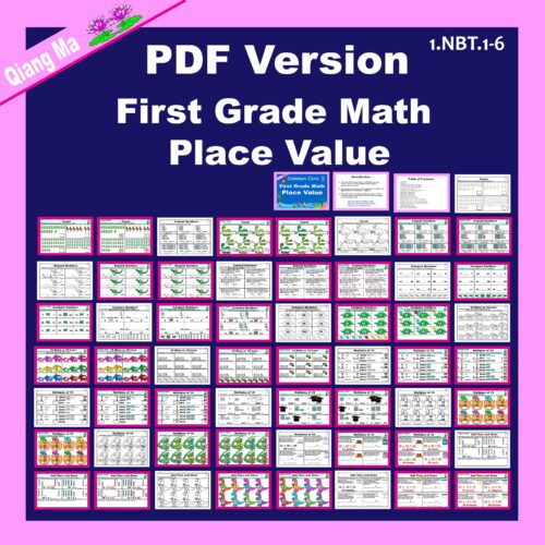 First Grade Math Place Value Bundle 1.NBT | Made By Teachers