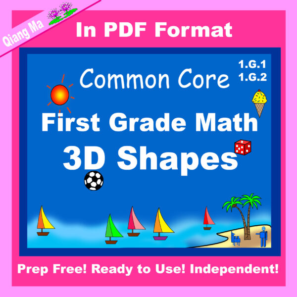 First Grade Math Geometry 3D Shapes 1.G.1-2 | Made By Teachers