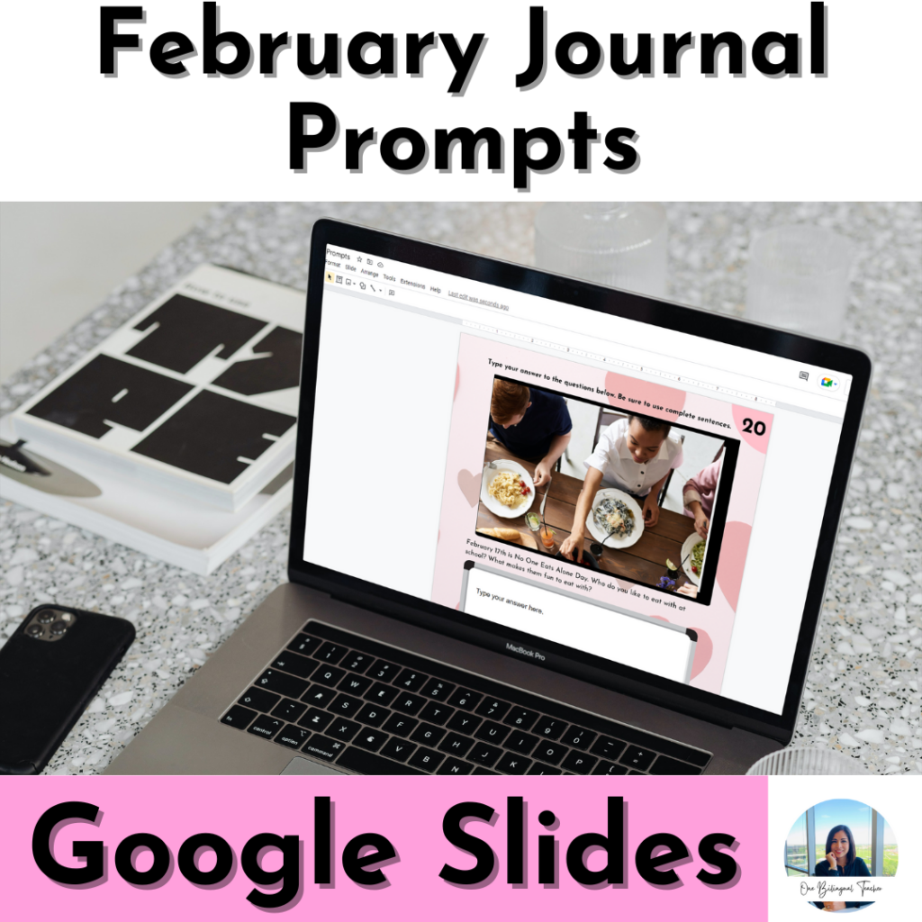 February ESL BELL RINGERS/WRITING PROMPTS W/PICTURES | Made By Teachers