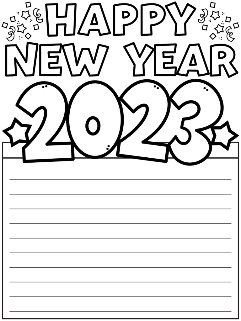 New Year 2023 Writing Prompts and Paper | Made By Teachers