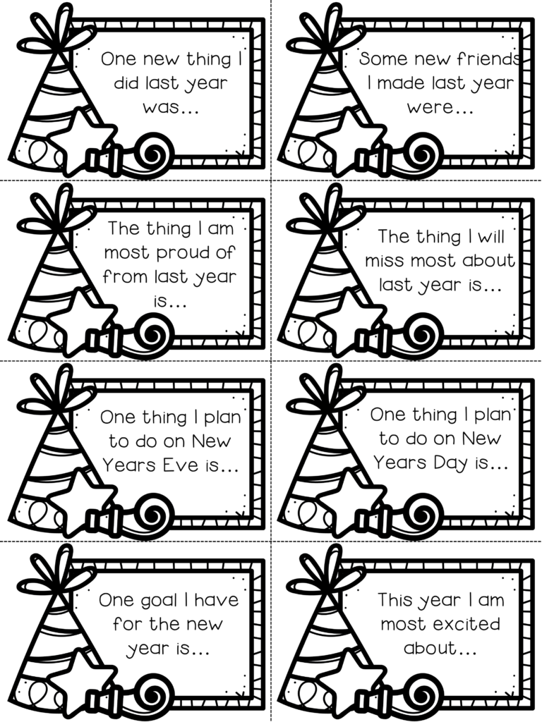 New Year 2023 Writing Prompts and Paper | Made By Teachers