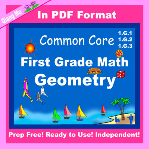 First Grade Math Geometry Bundle 1G | Made By Teachers