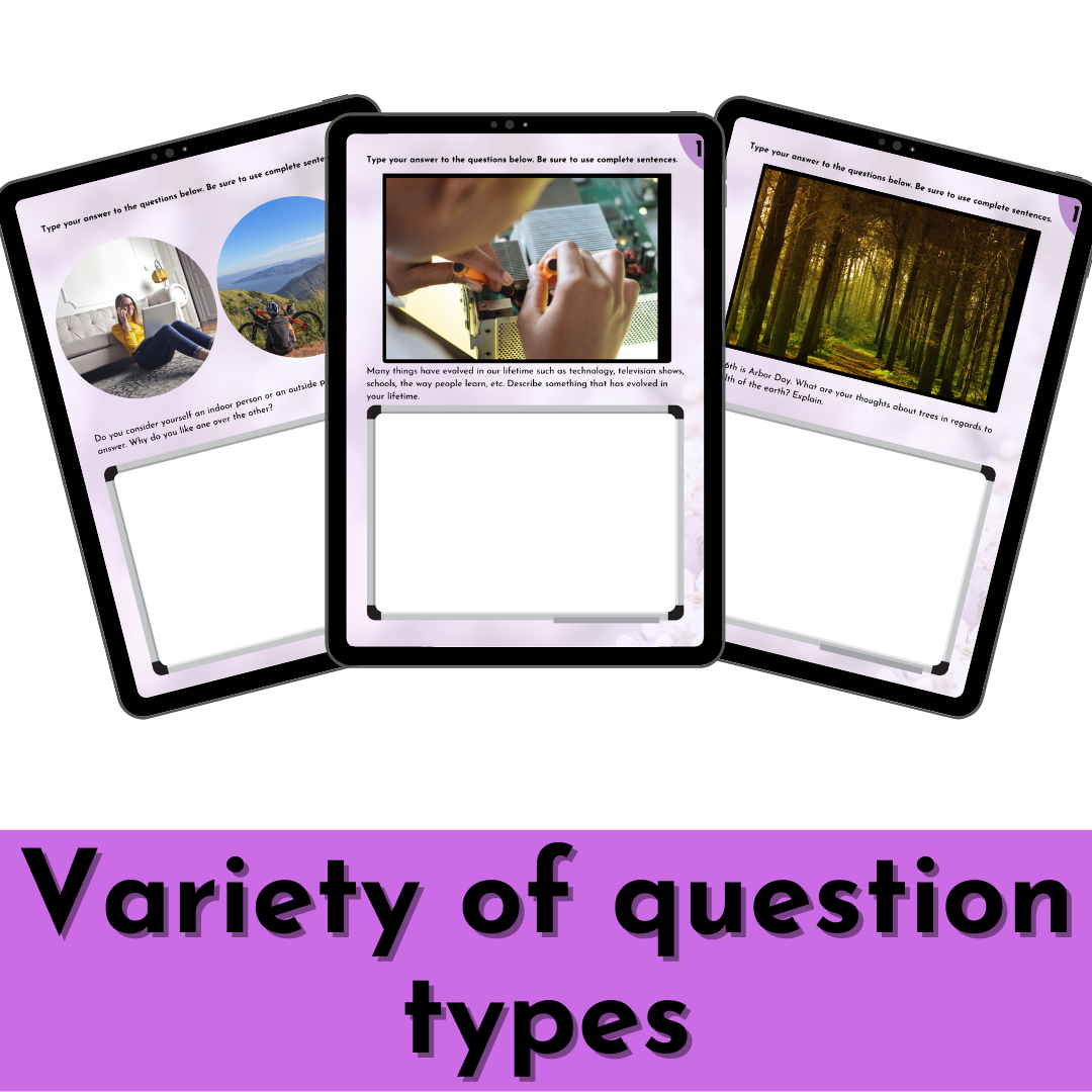 APRIL ESL BELL RINGERS/WRITING PROMPTS W/PICTURES | Made By Teachers