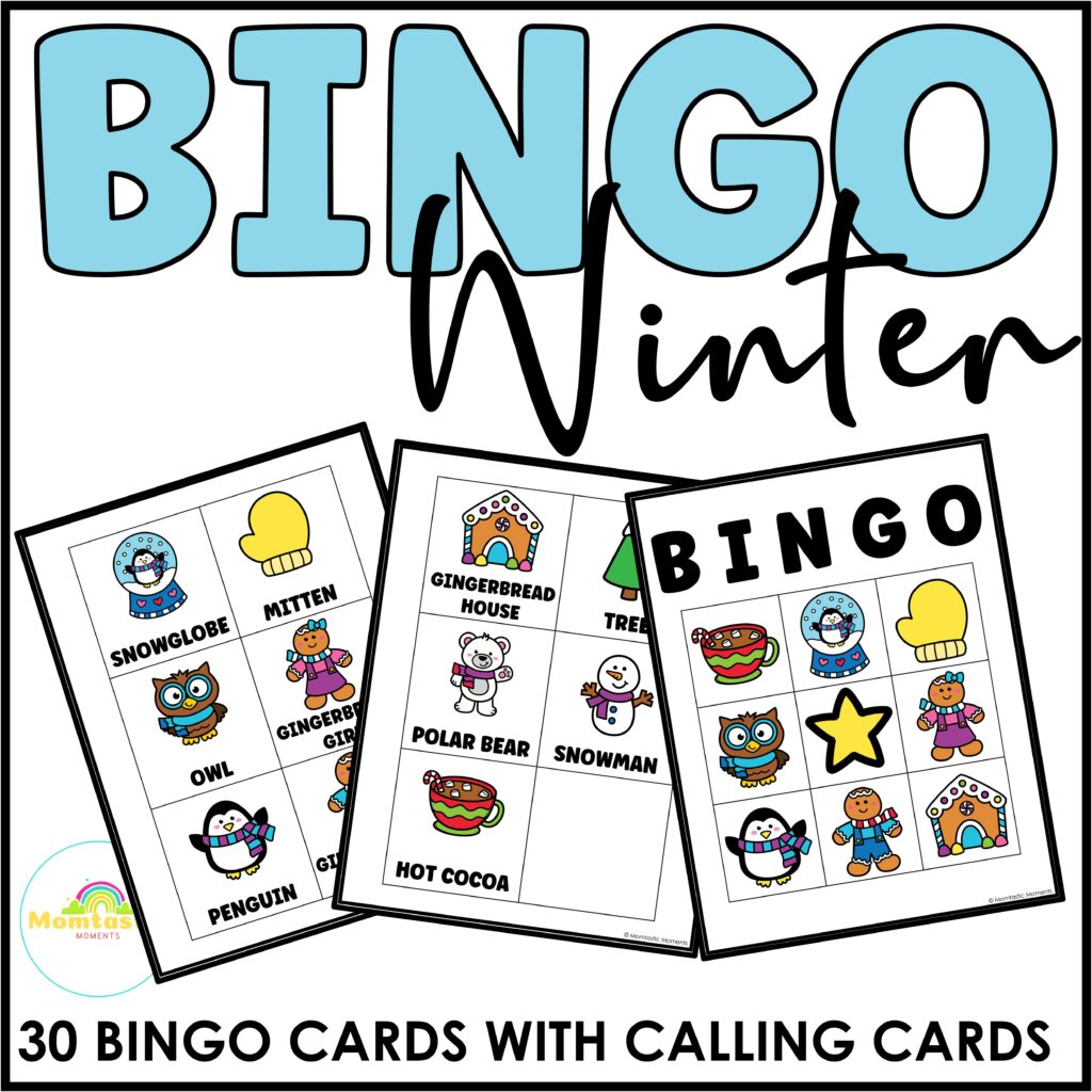 Winter Bingo Activity Game 30 Different Bingo Cards | Made By Teachers