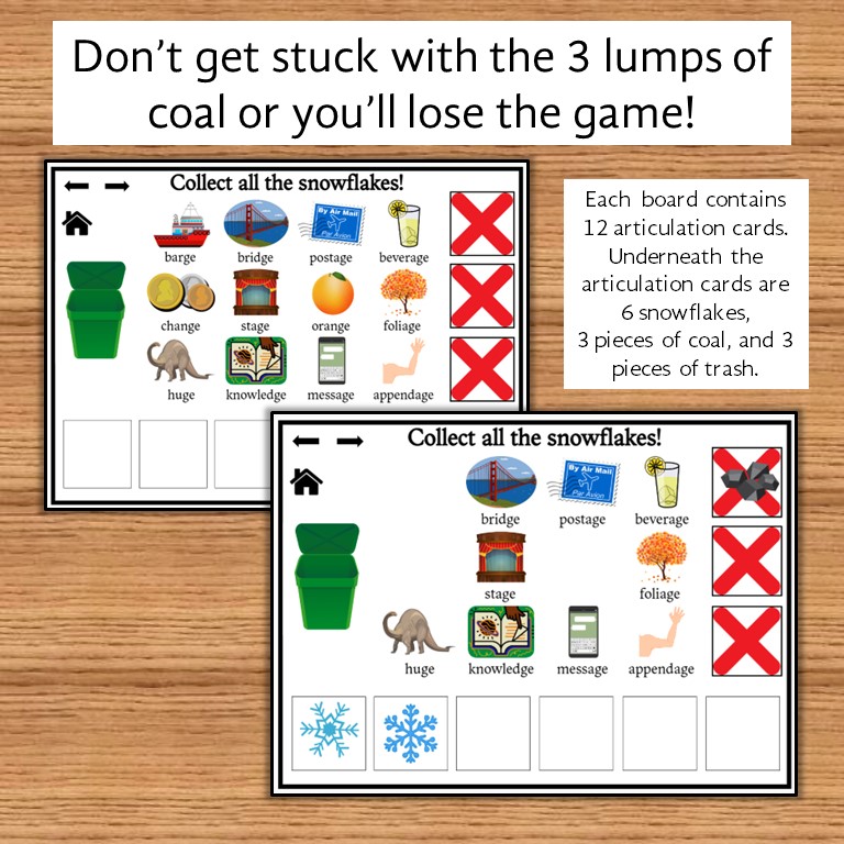 Winter Articulation BUNDLE games BOOM Card™ | Made By Teachers