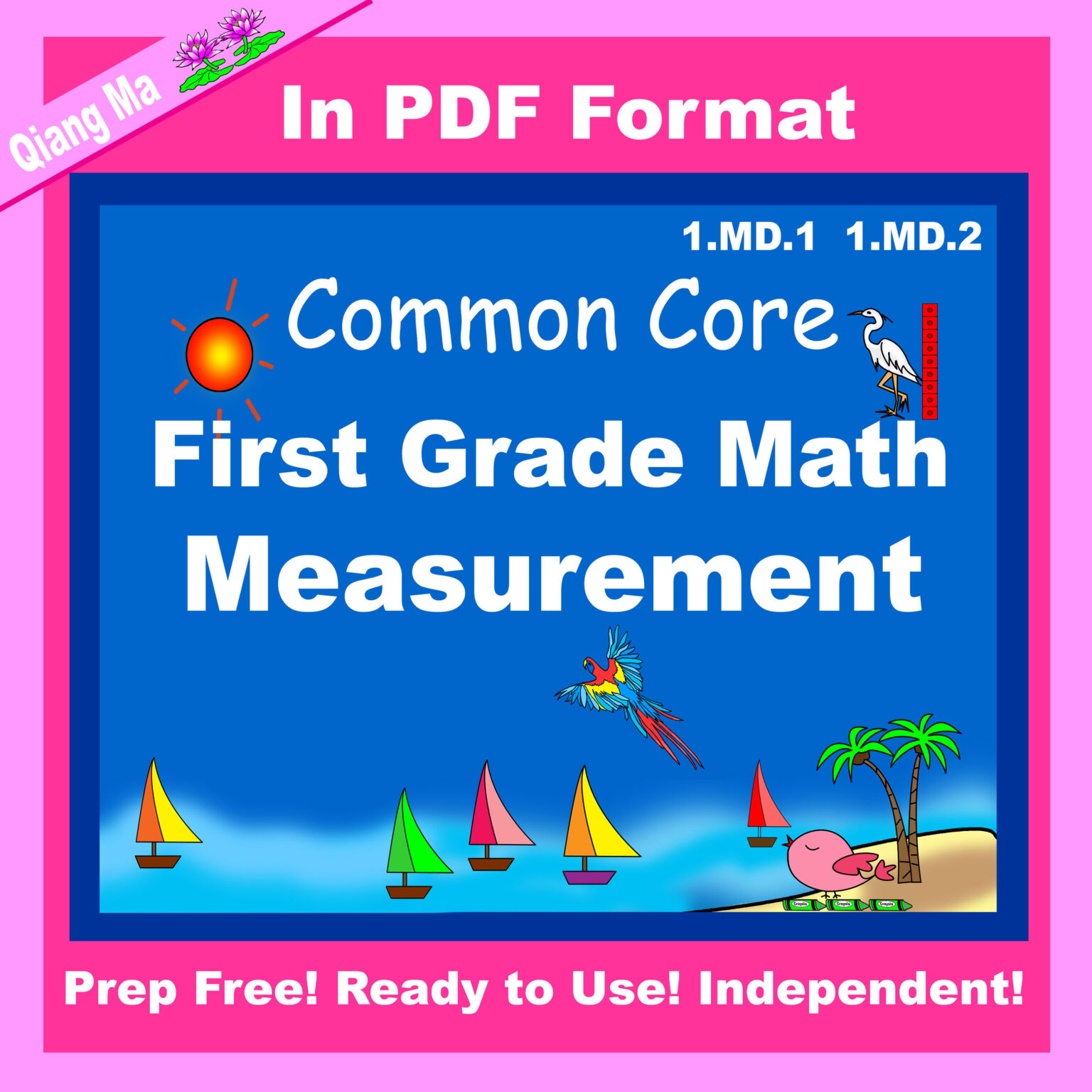 First Grade Math Year Long Mega Bundle All Common Core Standards ...