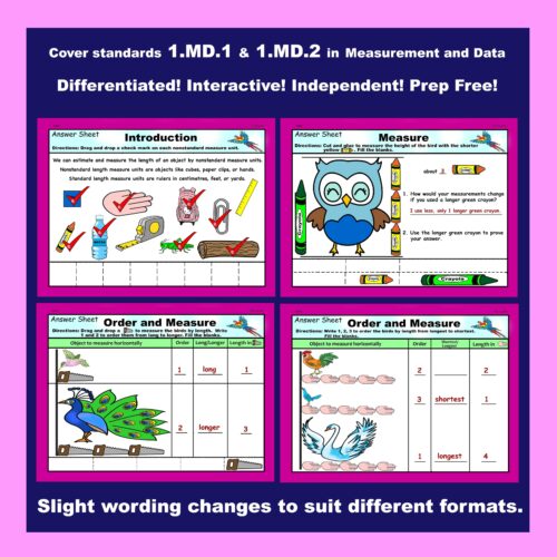 First Grade Math Measurement 1.MD.1-2 | Made By Teachers