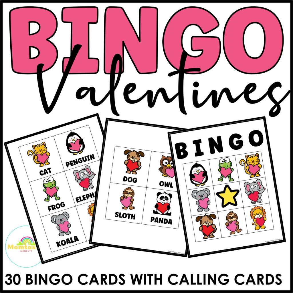 Valentines Bingo Activity Game 30 Different Bingo Cards | Made By Teachers