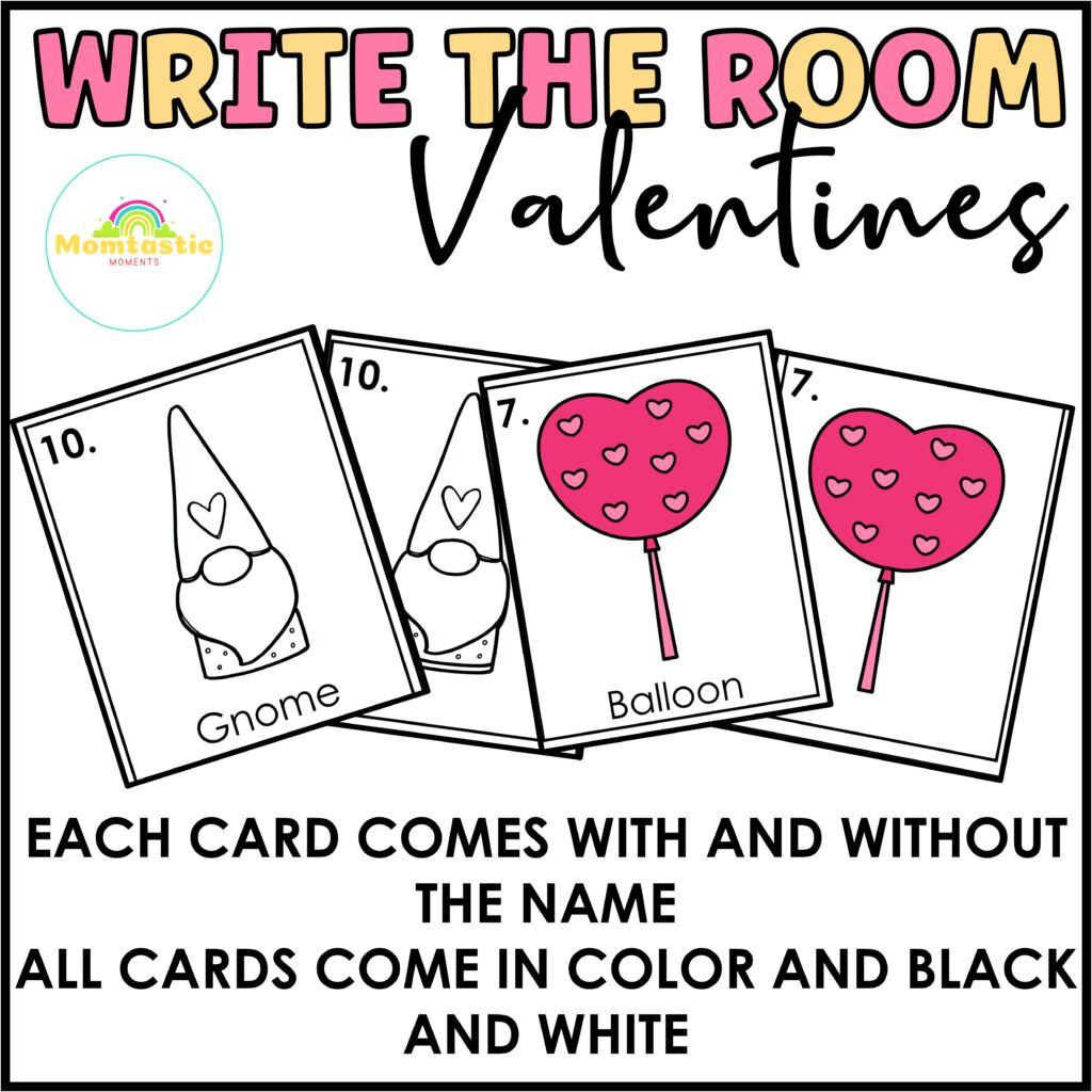 Valentines Write The Room - Made By Teachers