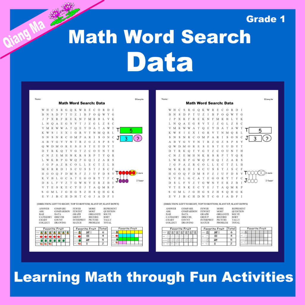 Math Word Search: Data (Gr 1) | Made By Teachers