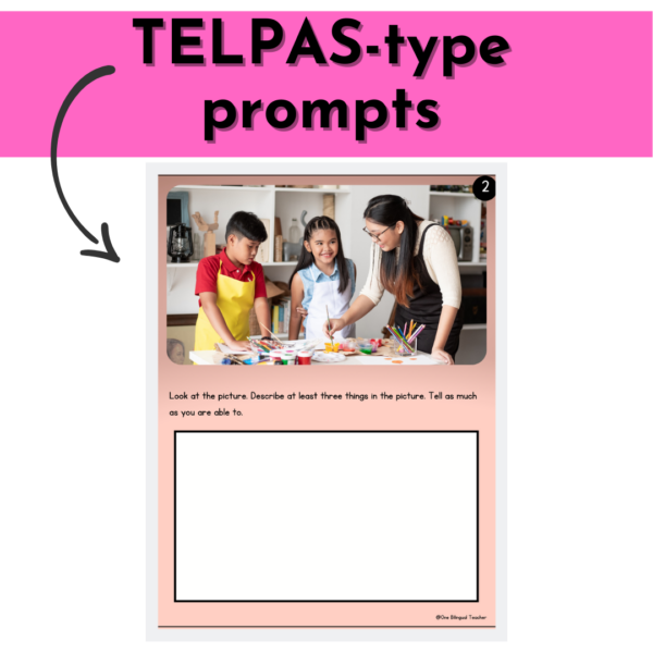 DIGITAL TELPAS SPEAKING PROMPTS FREE | Made By Teachers