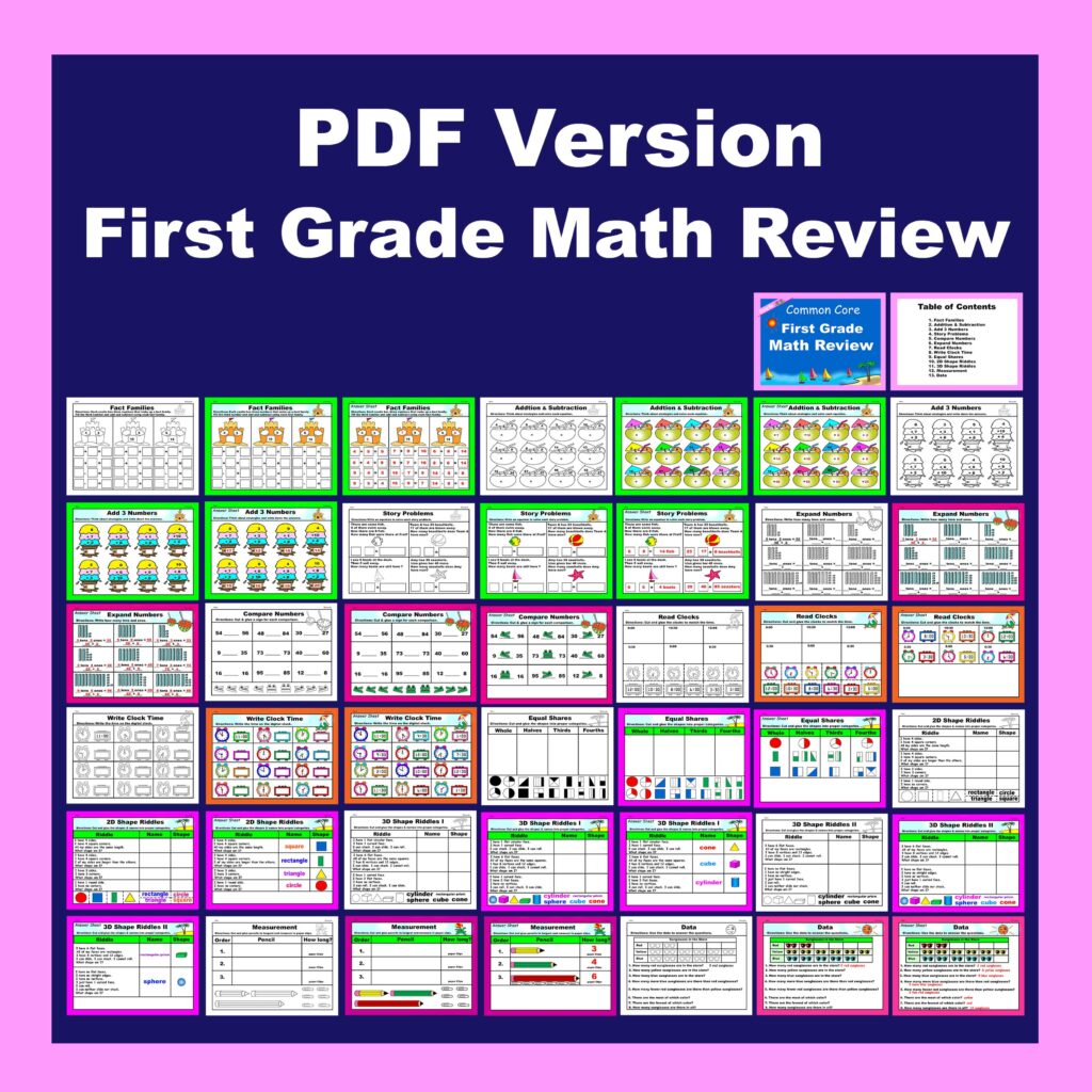 First Grade Math Review | Made By Teachers