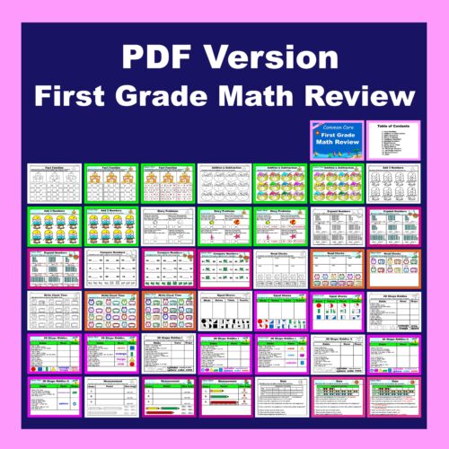 First Grade Math Review | Made By Teachers