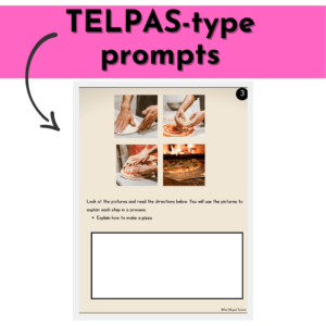 DIGITAL TELPAS SPEAKING PROMPTS ACTIVITIES #4 | Made By Teachers