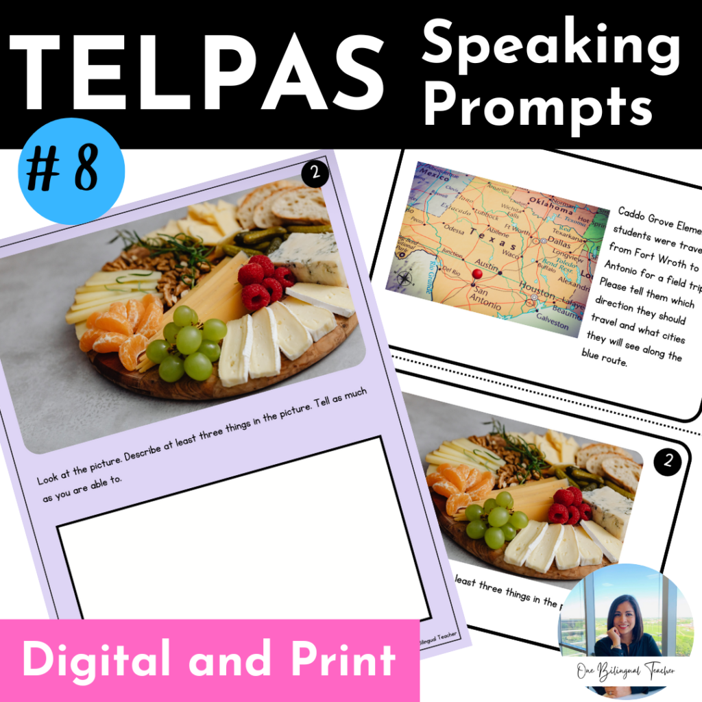 DIGITAL TELPAS SPEAKING PROMPTS ACTIVITIES #8 | Made By Teachers