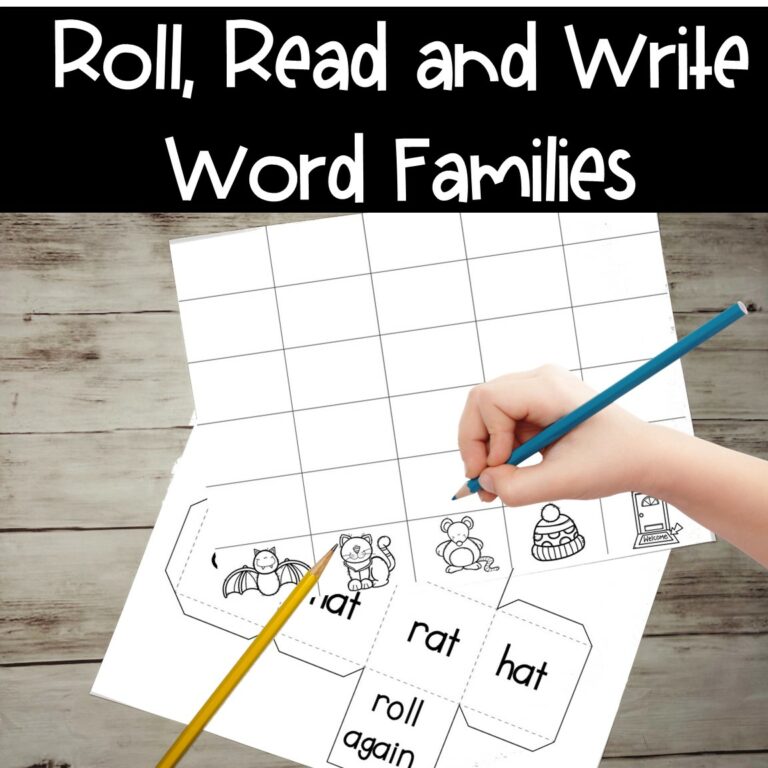 First Grade CVC Word Decode Read and Write Short Vowel Word Families ...