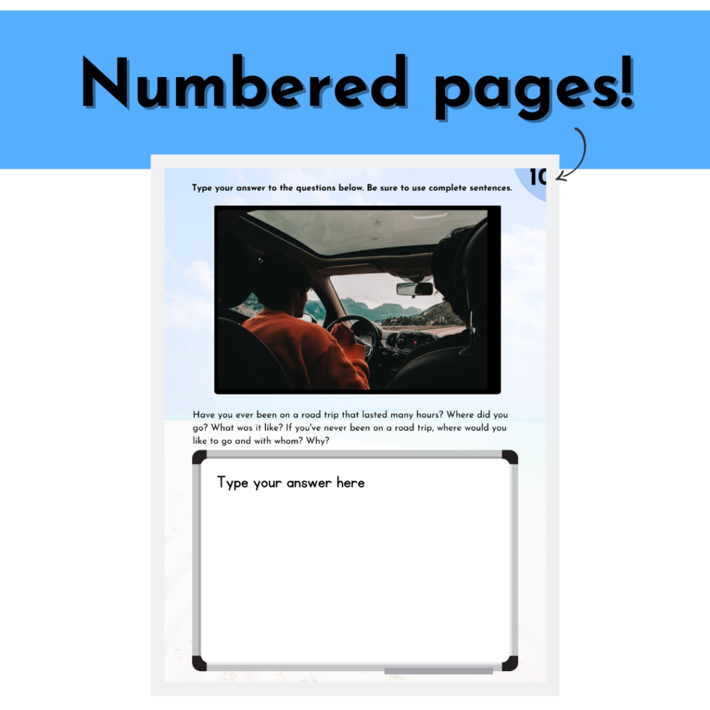 SUMMER ESL BELL RINGERS/WRITING PROMPTS W/PICTURES | Made By Teachers