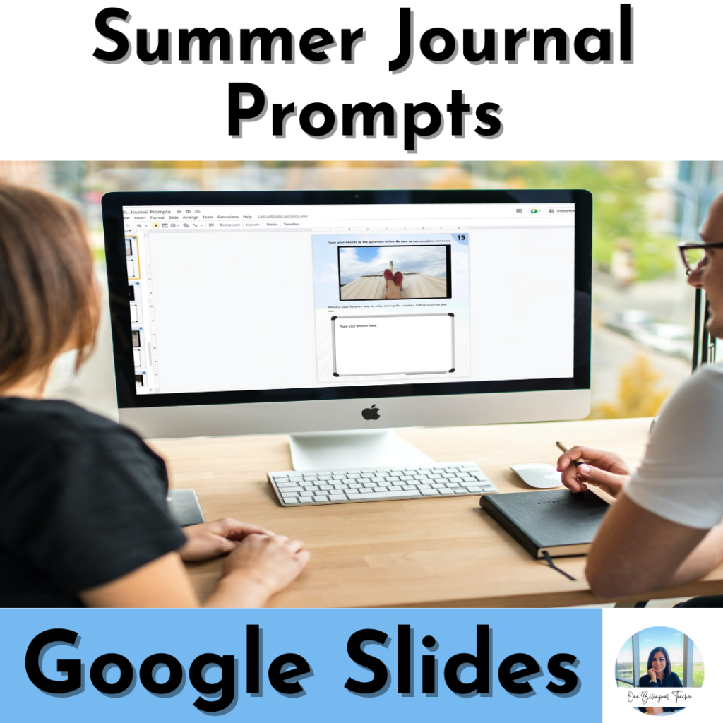 SUMMER ESL BELL RINGERS/WRITING PROMPTS W/PICTURES | Made By Teachers