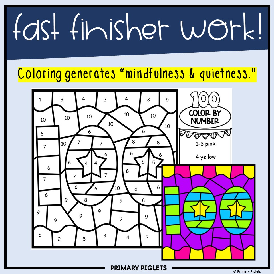 100TH DAY OF SCHOOL COLOR BY NUMBER | 100TH DAY OF SCHOOL ACTIVITIES ...