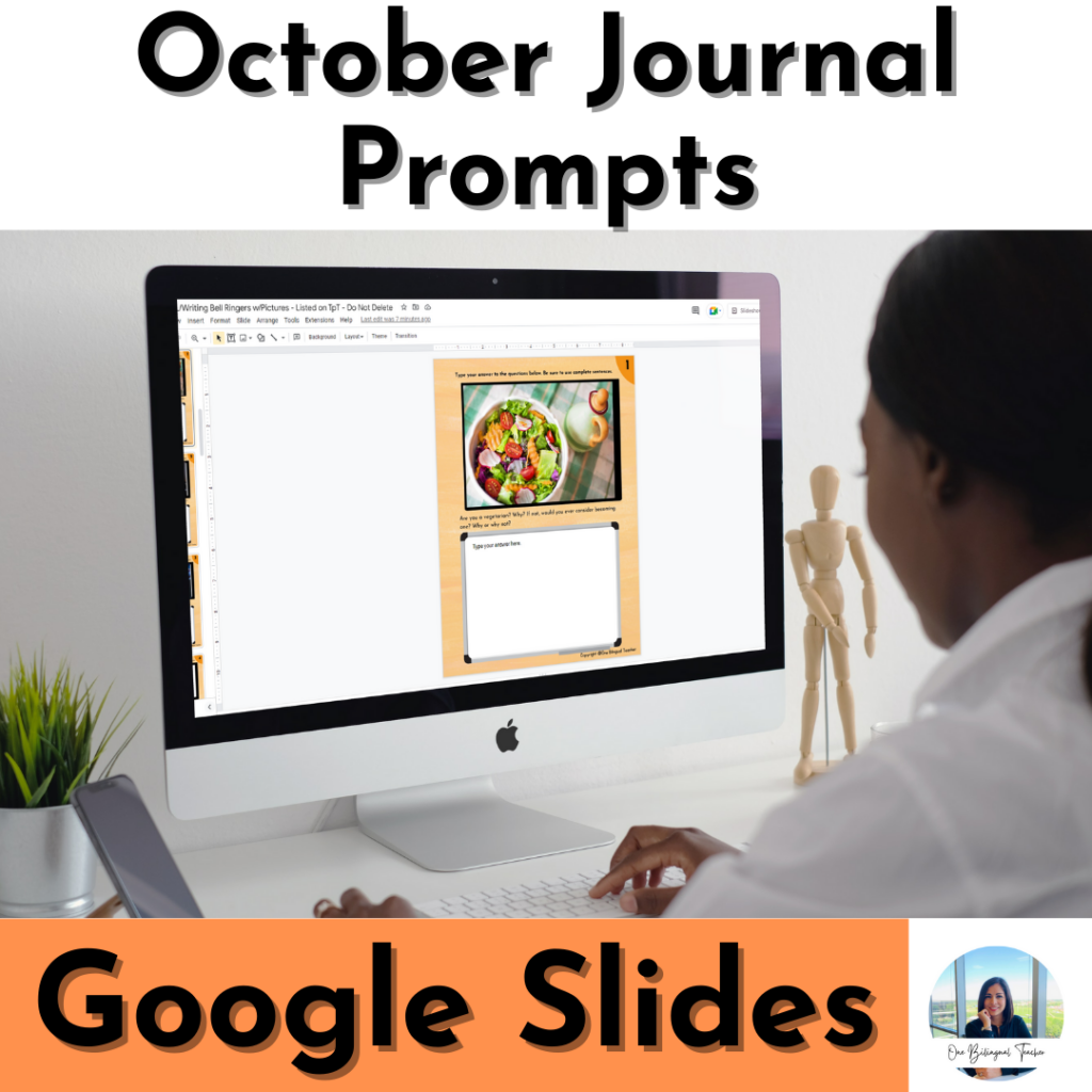 October ESL/Writing Prompts/Bell Ringers w/Pictures | Made By Teachers