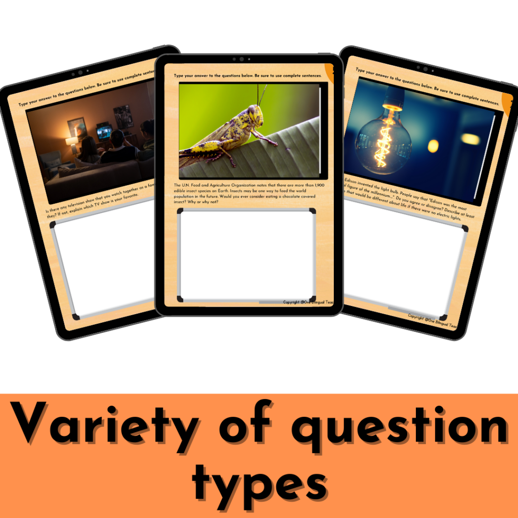 October ESL/Writing Prompts/Bell Ringers w/Pictures | Made By Teachers