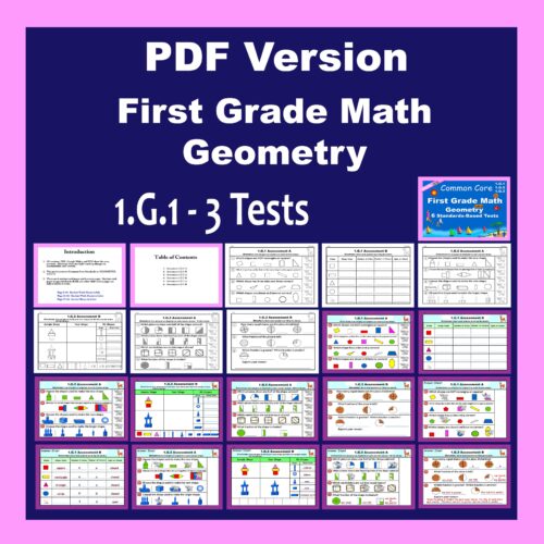 First Grade Math Common Core Tests Bundle | Made By Teachers