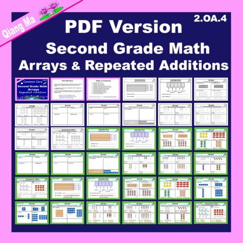 2nd Grade Math Arrays Repeated Additions 2.OA.4 | Made By Teachers