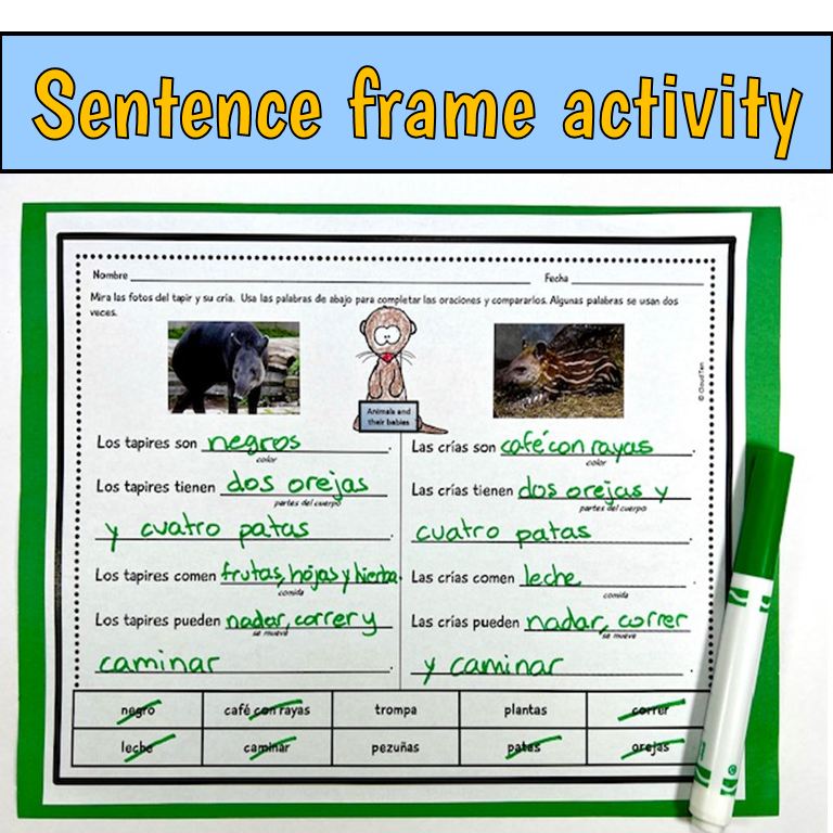 Los animales y sus crias | Made By Teachers