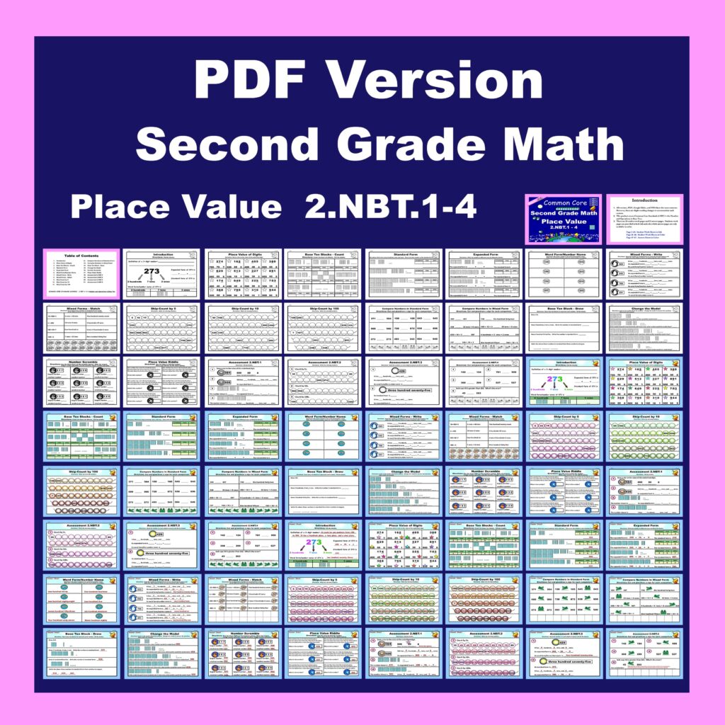2nd Grade Math Place Value 2.NBT.1-4 | Made By Teachers