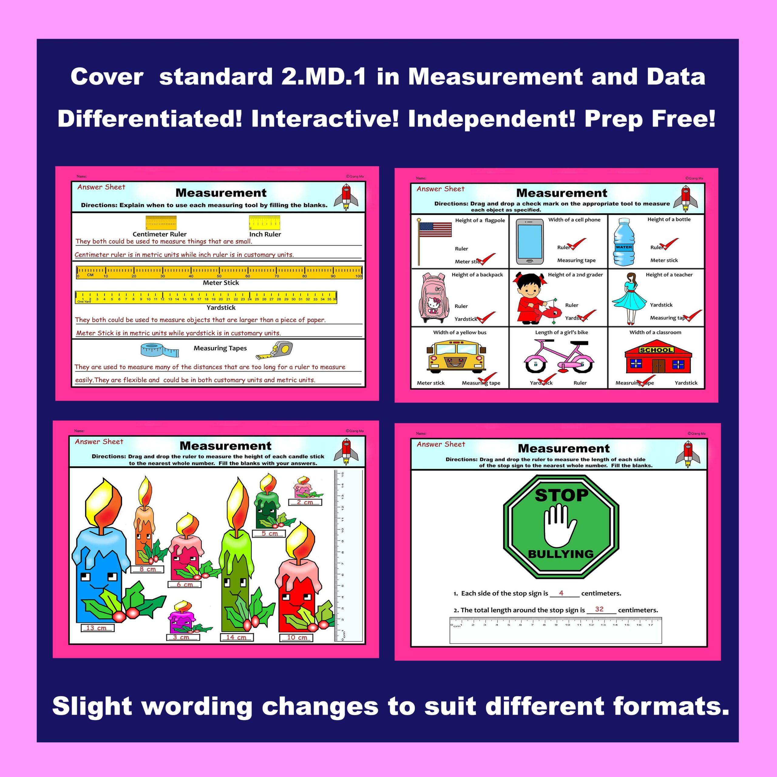 2nd Grade Math Measurement 2.MD.1 | Made By Teachers