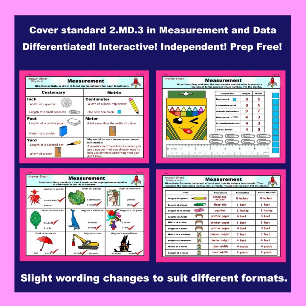 2nd Grade Math Measurement 2.MD.3 | Made By Teachers