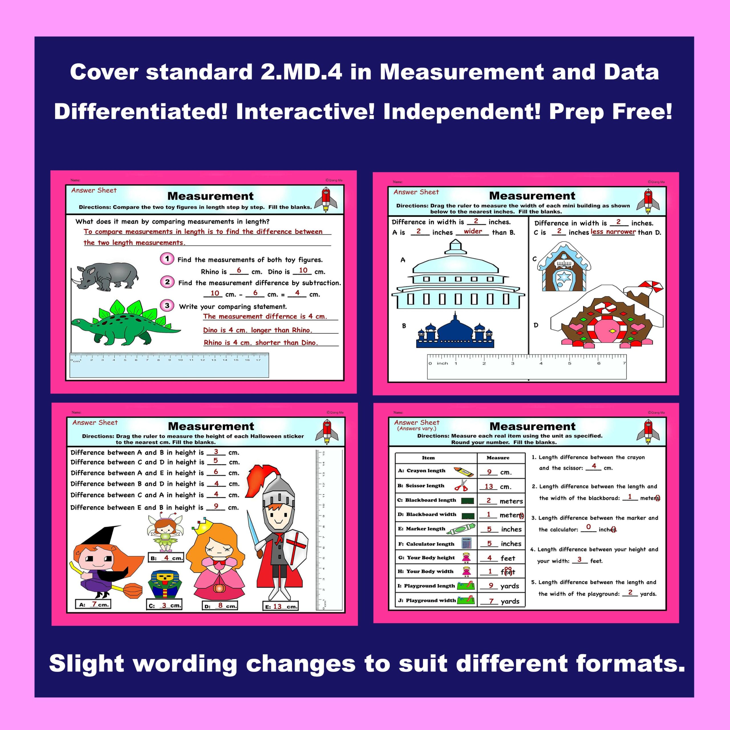 2nd Grade Math Measurement 2.MD.4 | Made By Teachers