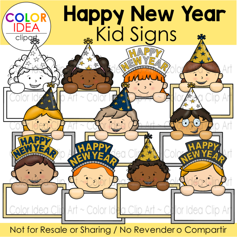 Happy New Year - Kid Signs | Made By Teachers