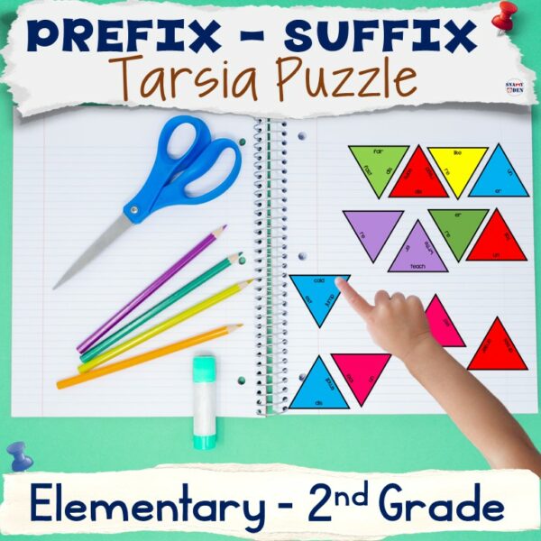 Prefix Suffix Tarsia Puzzle - Elementary Vocabulary Print and Digital ...