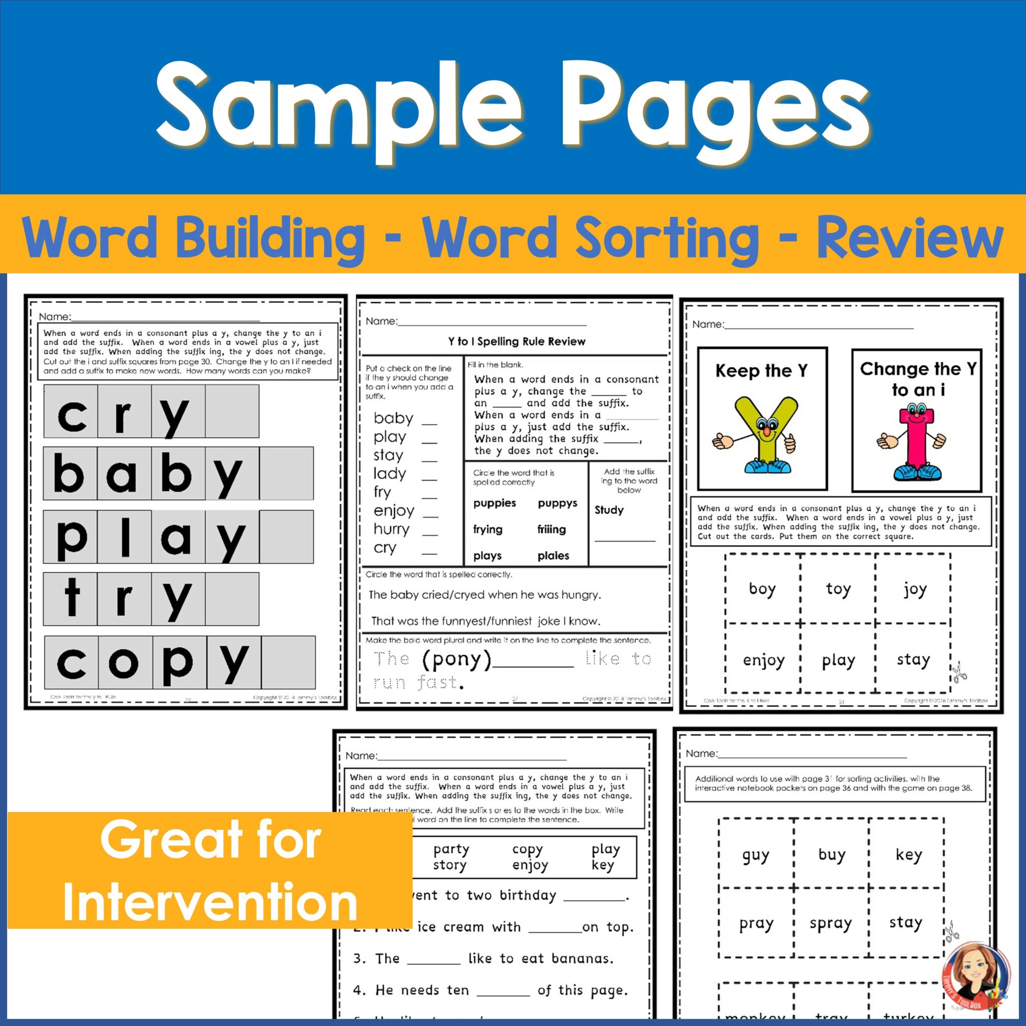 Y to I Spelling Rule Activities | Made By Teachers