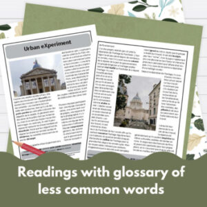 French reading comprehension activity - urban eXperiment | Made By Teachers