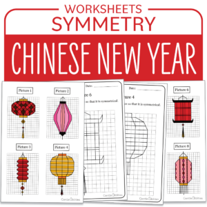 Chinese New Year Math Activity Symmetry and Coloring | Made By Teachers