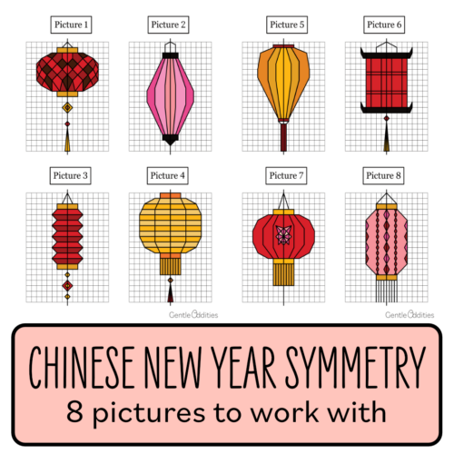 Chinese New Year Math Activity Symmetry and Coloring | Made By Teachers
