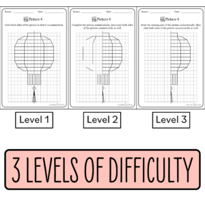 Chinese New Year Math Activity Symmetry and Coloring | Made By Teachers