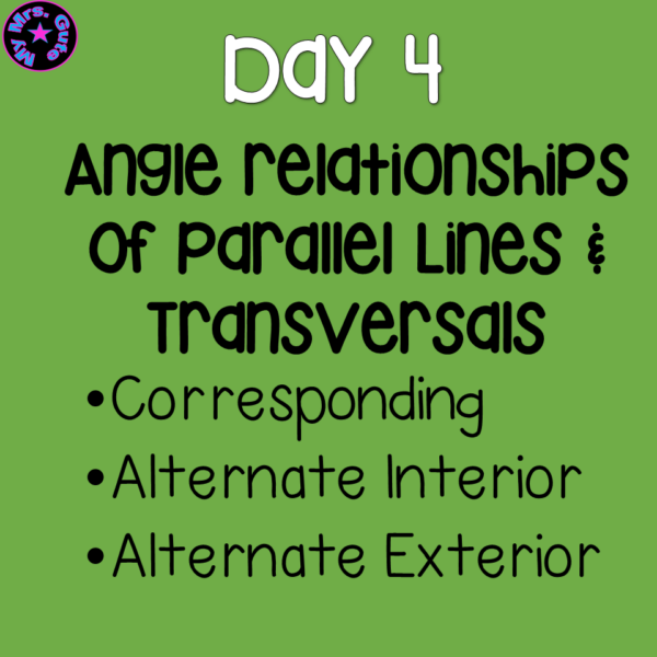 Angle Relationships Math Lessons Notes Worksheets Mazes Print Digital ...