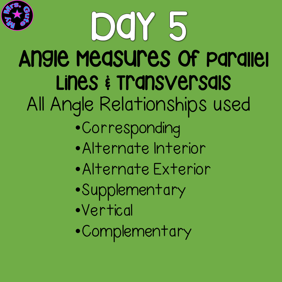 Angle Relationships Math Lessons Notes Worksheets Mazes Print Digital ...