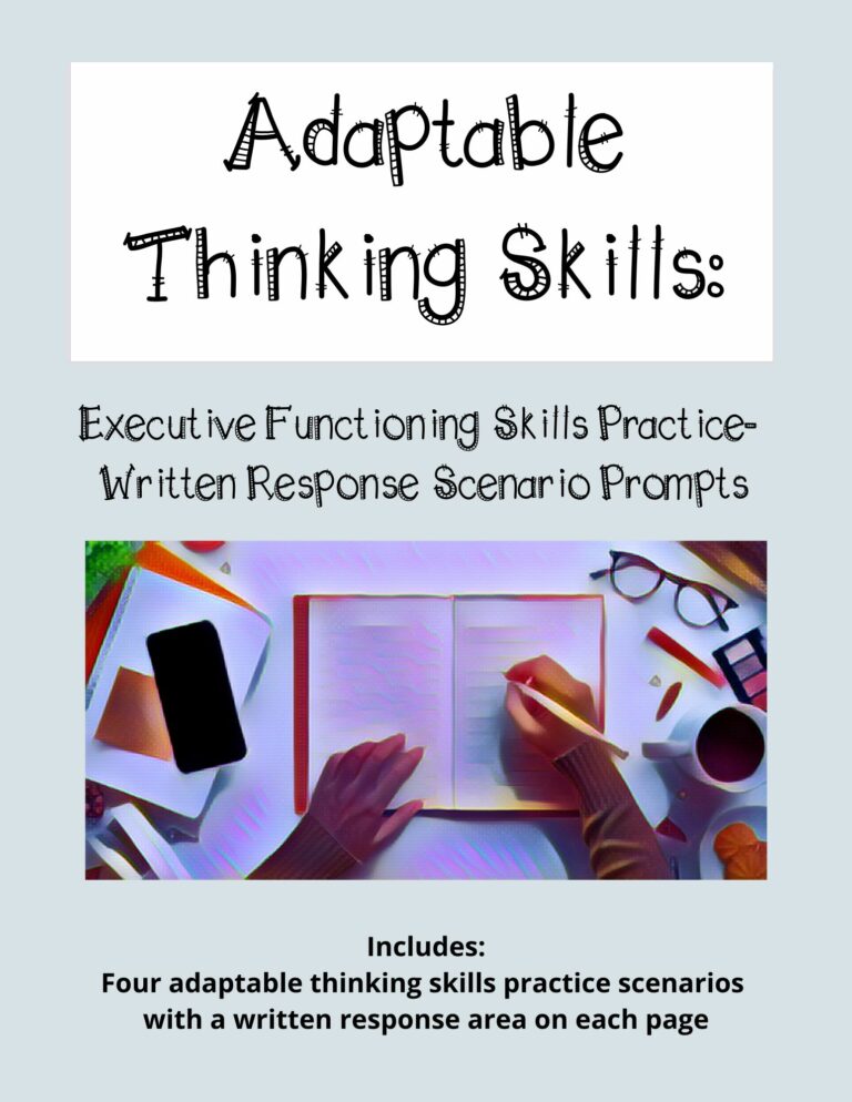 Executive Functioning - Adaptable Thinking Flexible Skills ADHD high ...