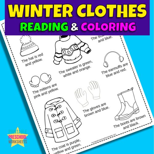 Winter Clothes | Build a Snowman | Coloring - Cutting - Tracing ...