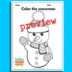 Winter Clothes | Build a Snowman | Coloring - Cutting - Tracing ...